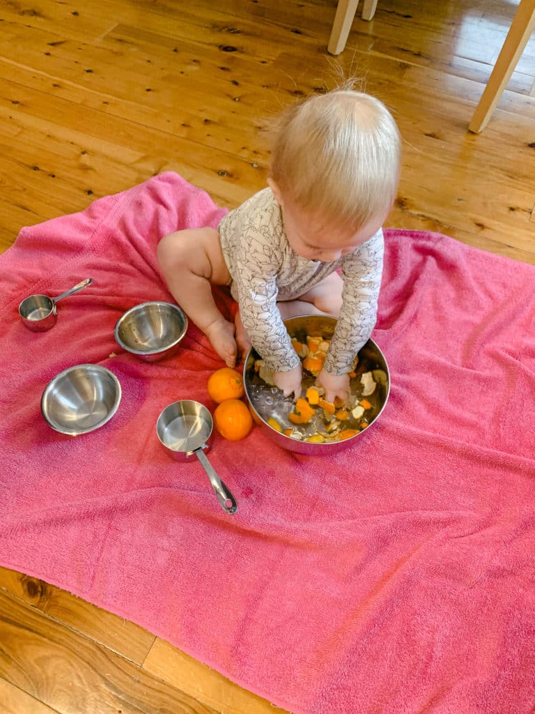 Orange Sensory Play - Marlie Rosenberg