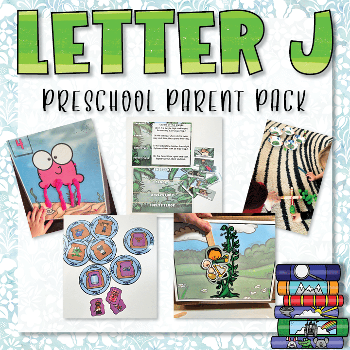 Letter J Parent Preschool Pack - Marlie Rosenberg