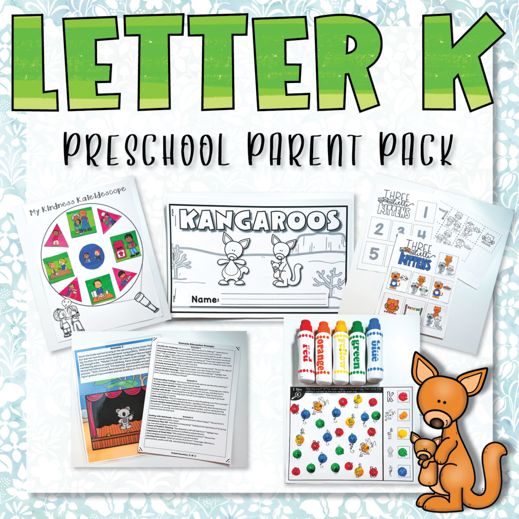 Letter K Preschool Parent Pack - Marlie Rosenberg