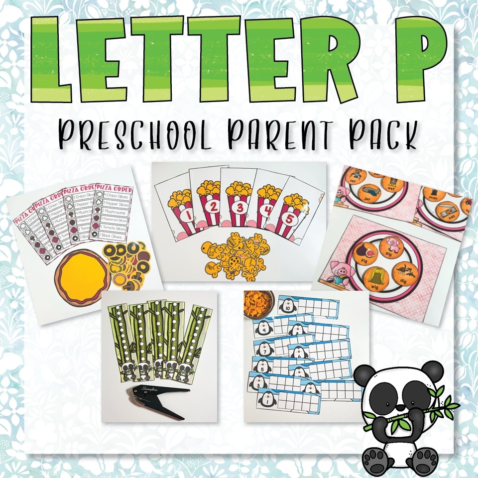 Letter P Preschool Pack - Marlie Rosenberg